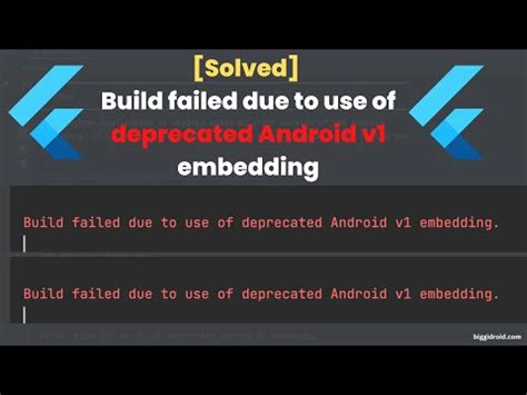Troubleshooting Build Failure Deprecated Android V Embedding Causing Complications