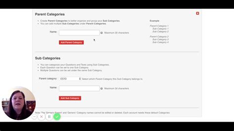 Classmarker Part 2 Setting Up Categories Youtube