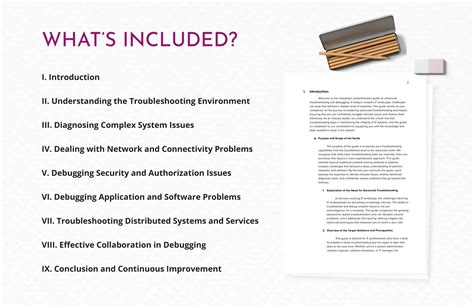 it advanced troubleshooting and debugging guide template in word pdf