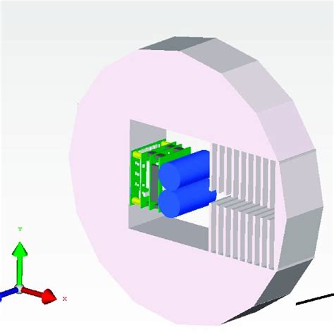 a cylindrical heat sink model b cylindrical heat sink structure