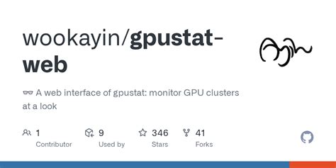 GitHub Wookayin Gpustat Web A Web Interface Of Gpustat Monitor GPU Clusters At A Look