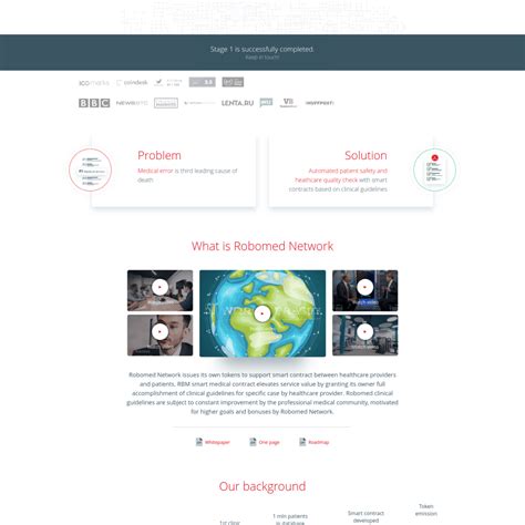 Robomed Network Rbm Ico Rating And Overview Icomarks