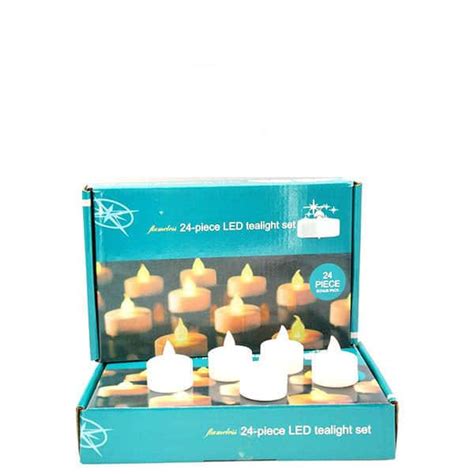 Realistic Flameless LED Flickering Mini Tea Light Candle Pcs Pack Sin Tat Toys