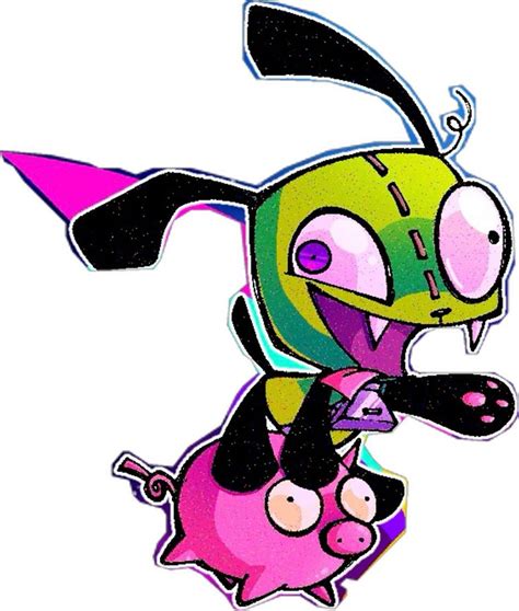 Gir Doodle Gir Invader Zim Fanart Scene Core Scene Emo