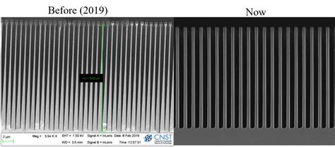 Improved Grating Sidewall Quality