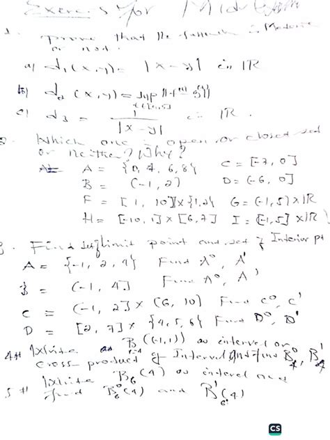 Topology Exercise Pdf
