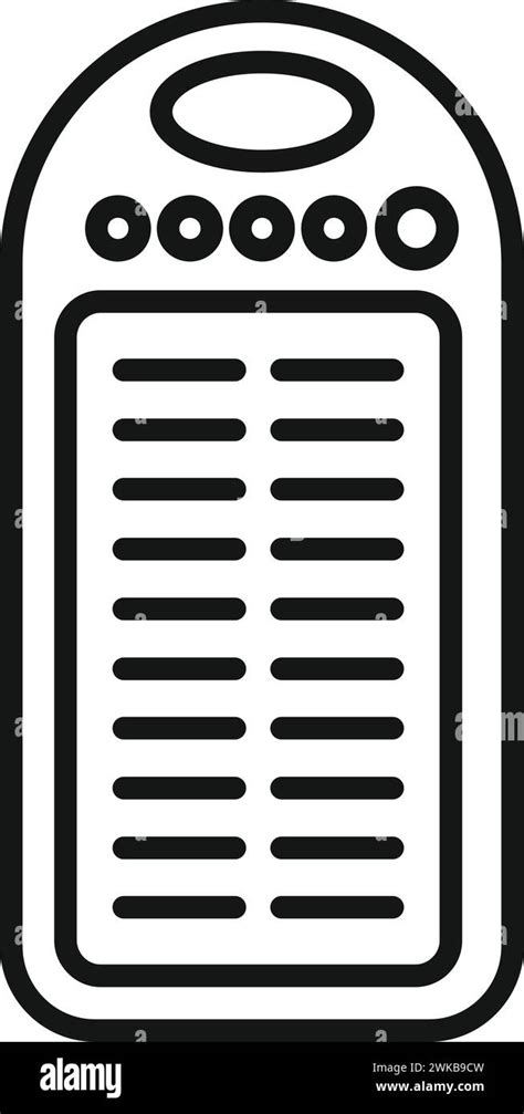 Solar Panel Power Bank Icon Outline Vector Electric Power Charge Cell