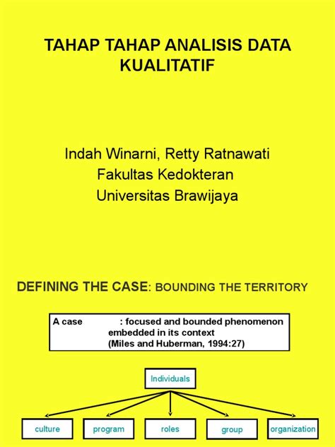 Tahap Tahap Analisis Data Rev 2016 Pdf Data Analysis Qualitative Research