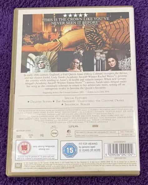 The Favourite Olivia Colman Rachel Weisz Emma Stone Dvd Free Uk Pandp