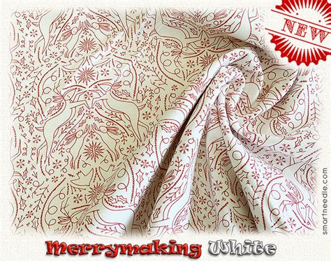 Merry Making White Fabric Smart Needle