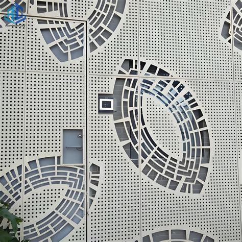 3d Wall Panel Aluminium Perforated Sheet Facade Cnc Laser Cut Aluminium Decorative Wall Cladding