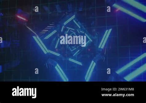 Animation Of 6g Text Over Scope Scanning And Computer Circuit Board Global Connections