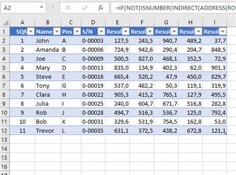 Excel Automatic Update Of Sequence Number Current Number In A Table FileCatchers