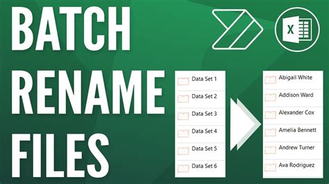 batch rename your files using power automate youtube