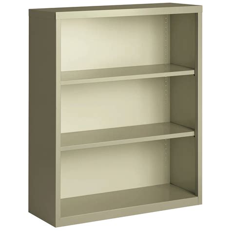 Lorell Fortress Series 3 Shelf Bookcase Putty Catholic Purchasing