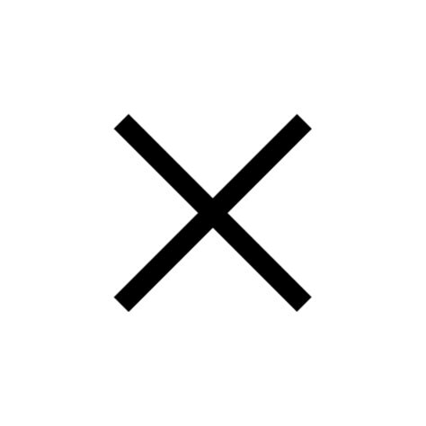 X Sign Emoji Red Cross Mark No Sign On Blue Screen Chromakey