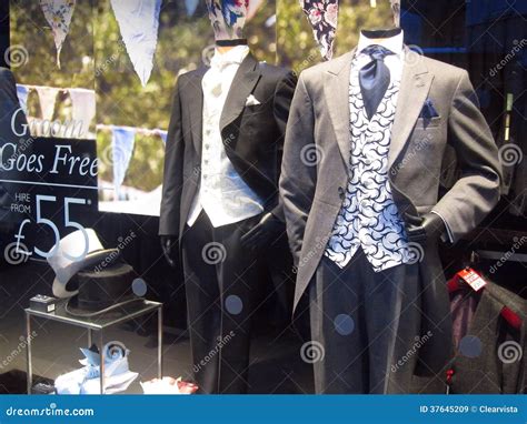 Top Hat And Tails Wedding Suits For Hire Editorial Stock Image Image