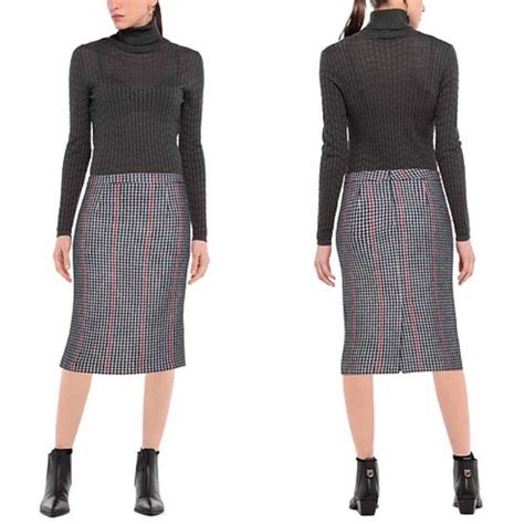 Tela Tweed Mid Length Skirt Gem
