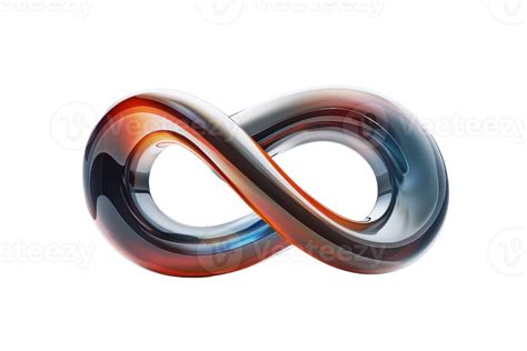 A Glass Object With A Spiral Shape That Looks Like An Infinity Symbol The Object Is Made Of