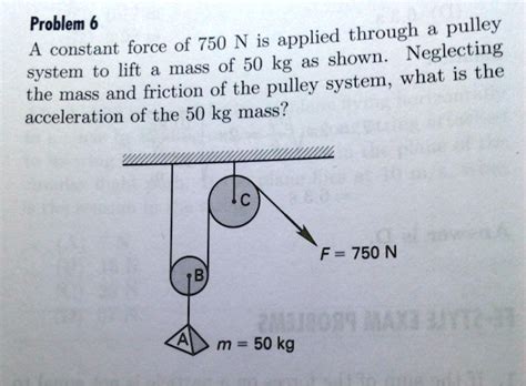 Solved Kinetics Problem Problem 6 System To Lift A Mass Of 50 Kg As