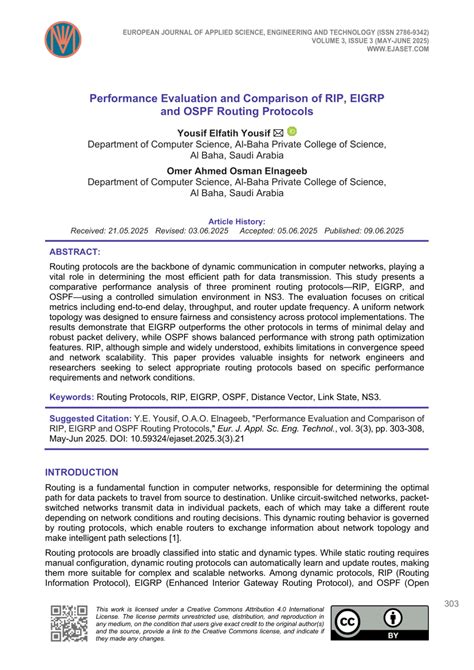 (PDF) Performance Evaluation and Comparison of RIP, EIGRP and OSPF Routing Protocols