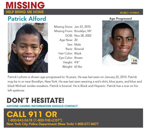 The Disappearance Of Patrick Alford Disappeared