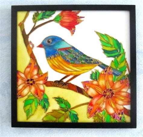 Birds Glass Painting