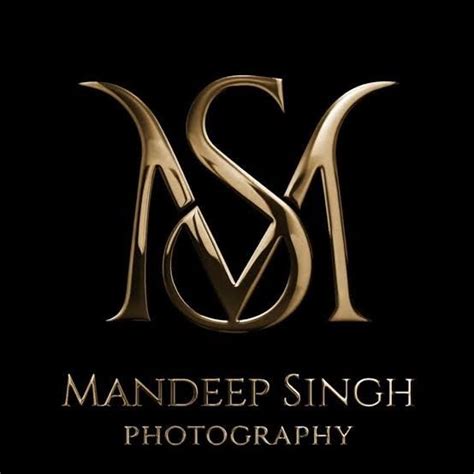 Mandip Singh Photography Logo In Gold And Black