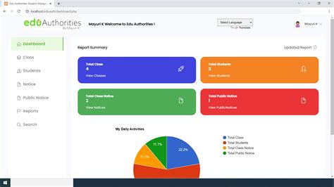 Student Management System Template Free Download Free Printable