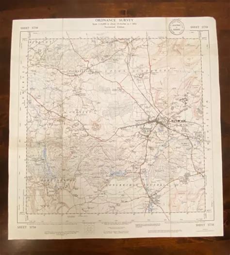 Os Map Sheet St84 Somerset Wiltshire Warminster Area Provisional Ed