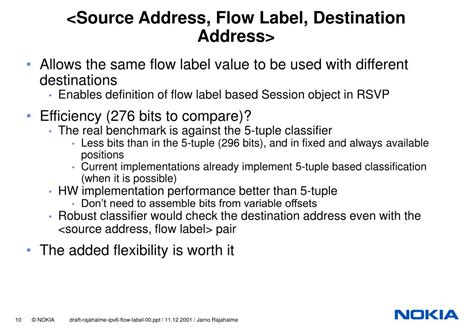 PPT An IPv6 Flow Label Specification Proposal PowerPoint Presentation ID 5799493