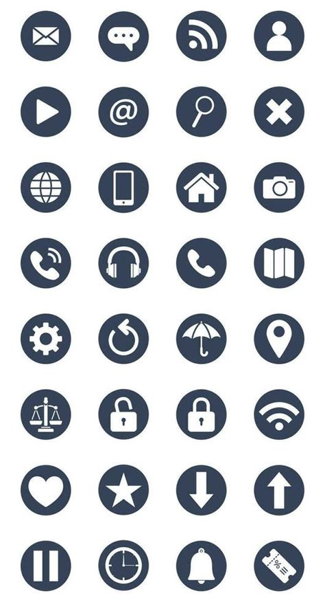 Social Media Icon Set Isolated On White Background 35885841 Vector Art