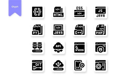coding icon pack icons ft code and business envato