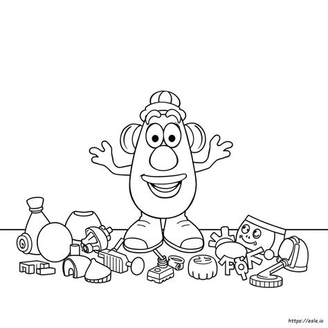 Mr Potato Head Coloring Pages
