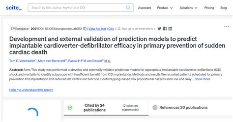 Development And External Validation Of Prediction Models To Predict Implantable Cardioverter