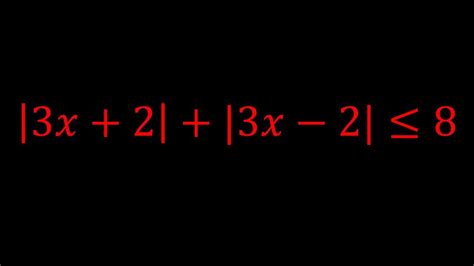 Solving Modulus Inequality Youtube