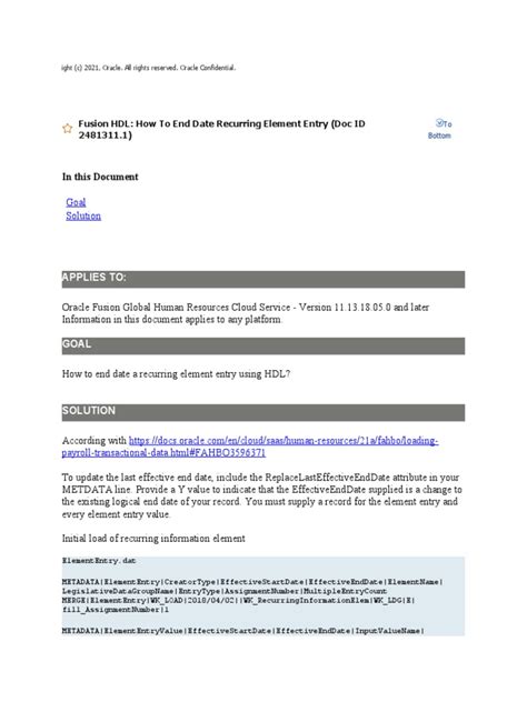 Hdl End Date Recurring Elements Pdf Computers