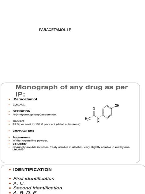 Paracetamol Pdf Mass Concentration Chemistry Thin Layer