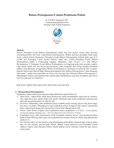 About C Languages Pdf