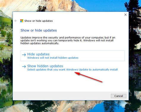 How To Hide Or Show Windows Updates In Windows 10 Tip Dottech