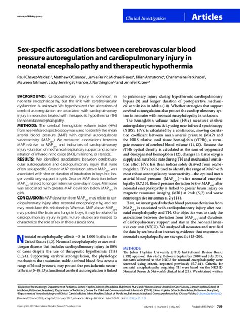 Pdf Sex Specific Associations Between Cerebrovascular Blood Pressure