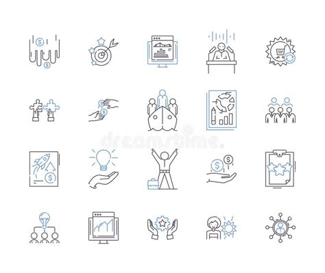 Event Management Outline Icons Collection Organizing Planning Coordinating Scheduling