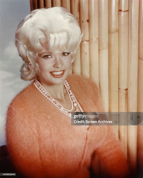 Jayne Mansfield Striking Glamour Portrait Of The Blonde Bombshell In