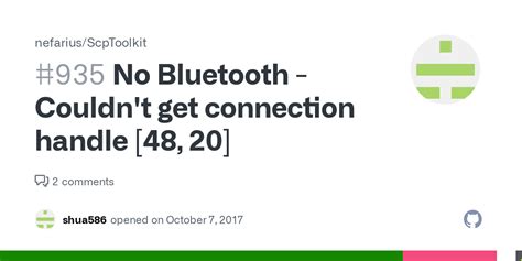 No Bluetooth Couldn T Get Connection Handle Issue Nefarius ScpToolkit GitHub