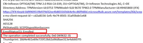 Tpm Attestation Failed Autopilot 0x80190190 0x81039001
