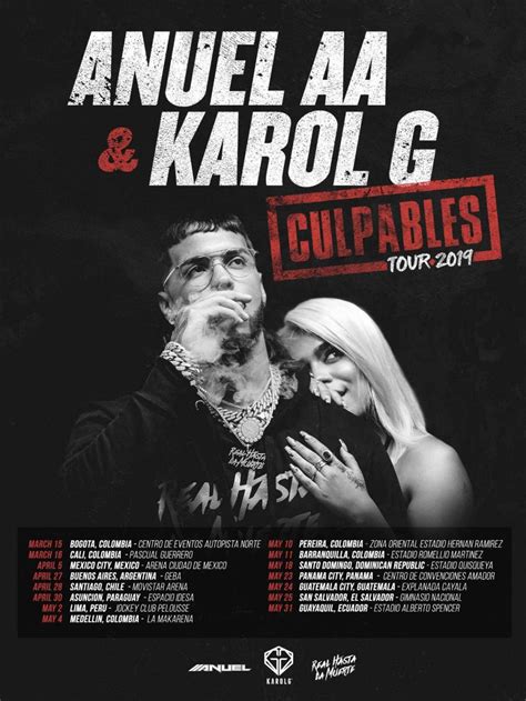 Karol G And Anuel Aas Tour Dates For Latin America See Them Here