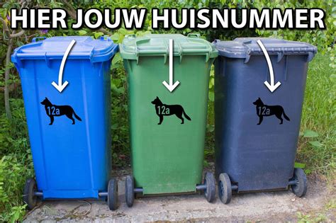 Container Sticker Klikostickers Kliko Sticker Voordeelset 3 Stuks