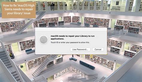 how to fix macos high sierra needs to repair your library issue