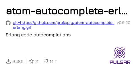 Atom Autocomplete Erlang