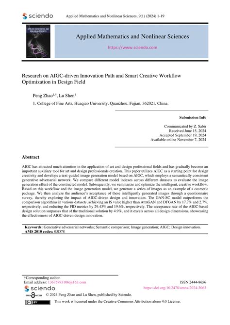 Pdf Research On Aigc Driven Innovation Path And Smart Creative